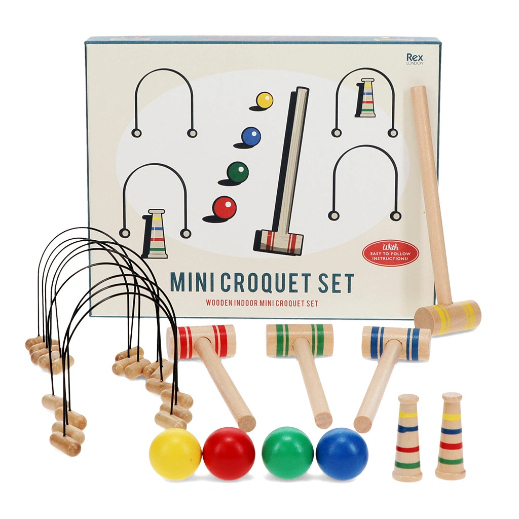 Rex London Mini Croquet Set: Indoor Family Game | Smallkind