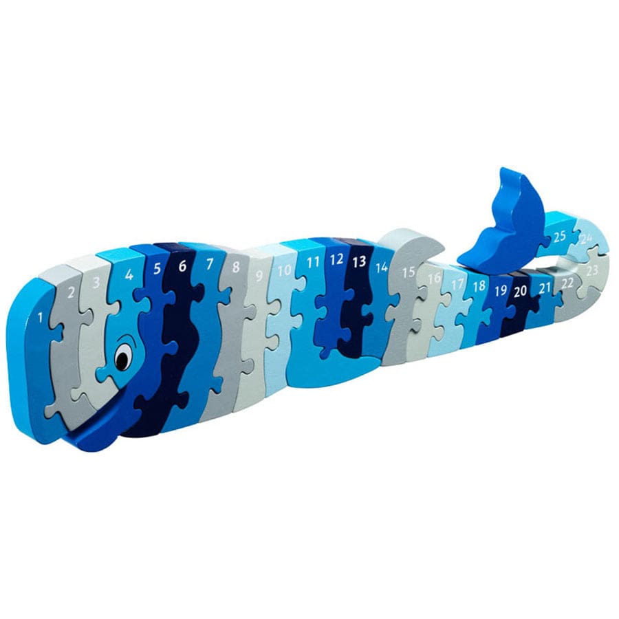 Lanka Kade Whale 1-25 Jigsaw - Wooden Counting Puzzle| Smallkind