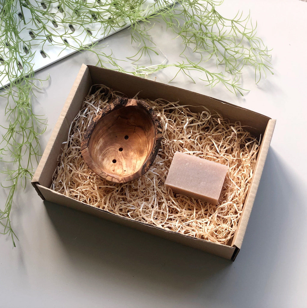 Natural Soap + Soap Dish Gift Set | Smallkind